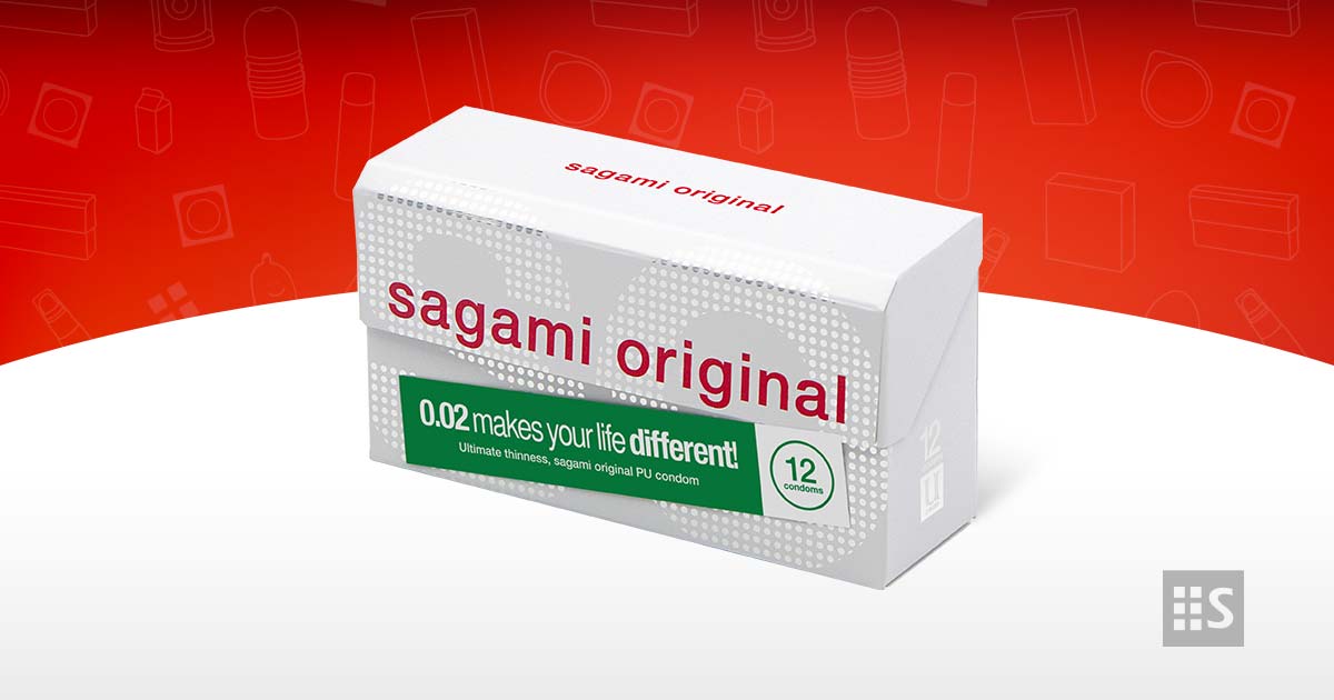 Sagami Original 0.02 12's Pack PU Condom (UK) - Sampson Store UK